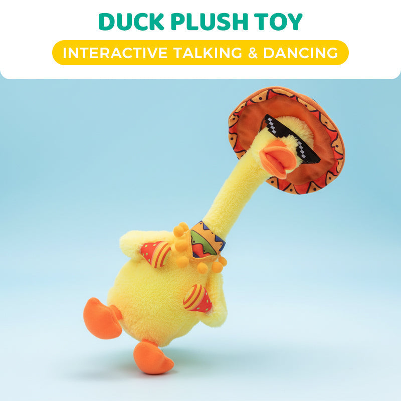 Interactive Talking & Dancing Duck Plush Toy – britneed