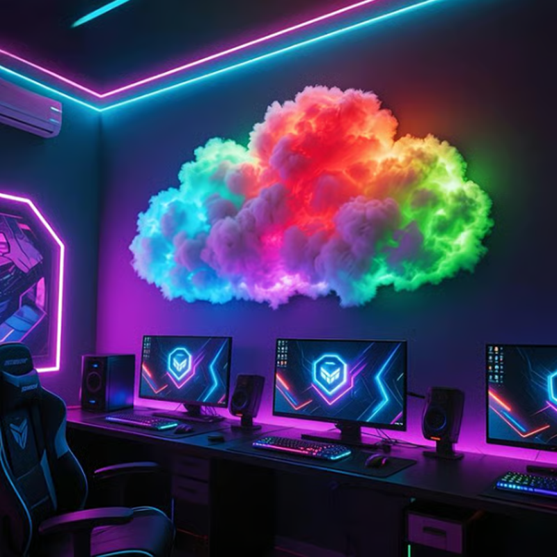⏳Limited-time 49% off⏰DIY USB-Powered Thundercloud LED Light Decor🌈☁️ ...