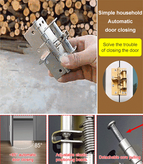 🔥 50% OFF NOW 🎉 4 Inch Automatic Spring Hinge – Self-Closing, Adjustab ...