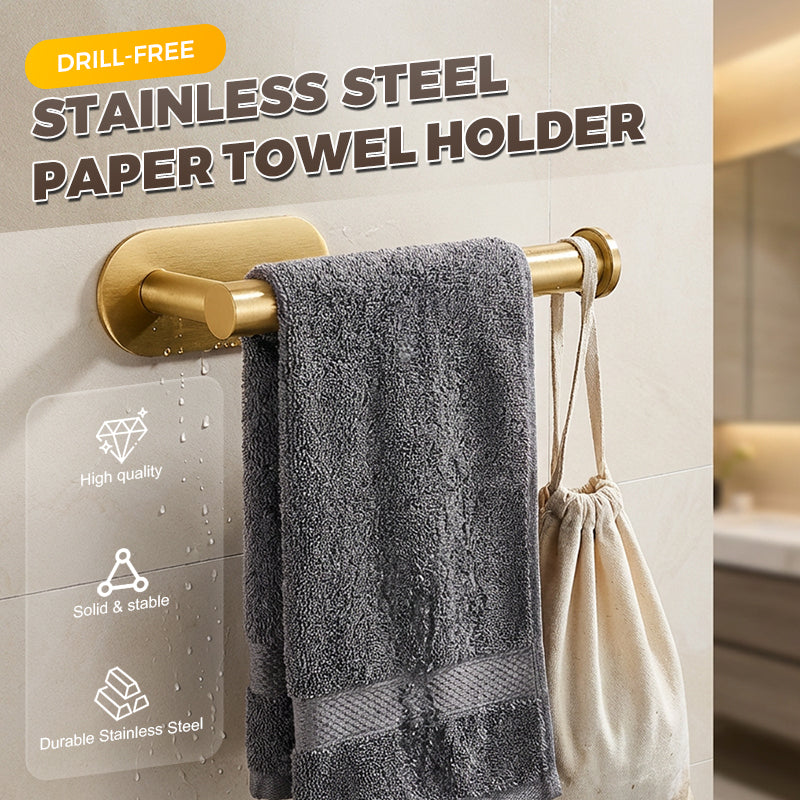 Drill-Free Stainless Steel Paper Towel Holder – britneed